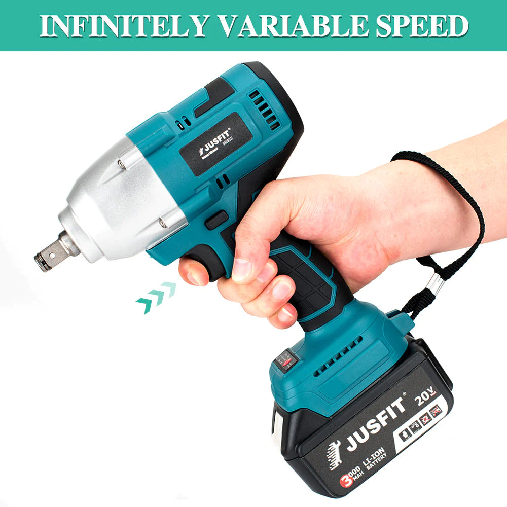 Buy JUSFIT'S 1/2" Cordless Brushless Impact Wrench